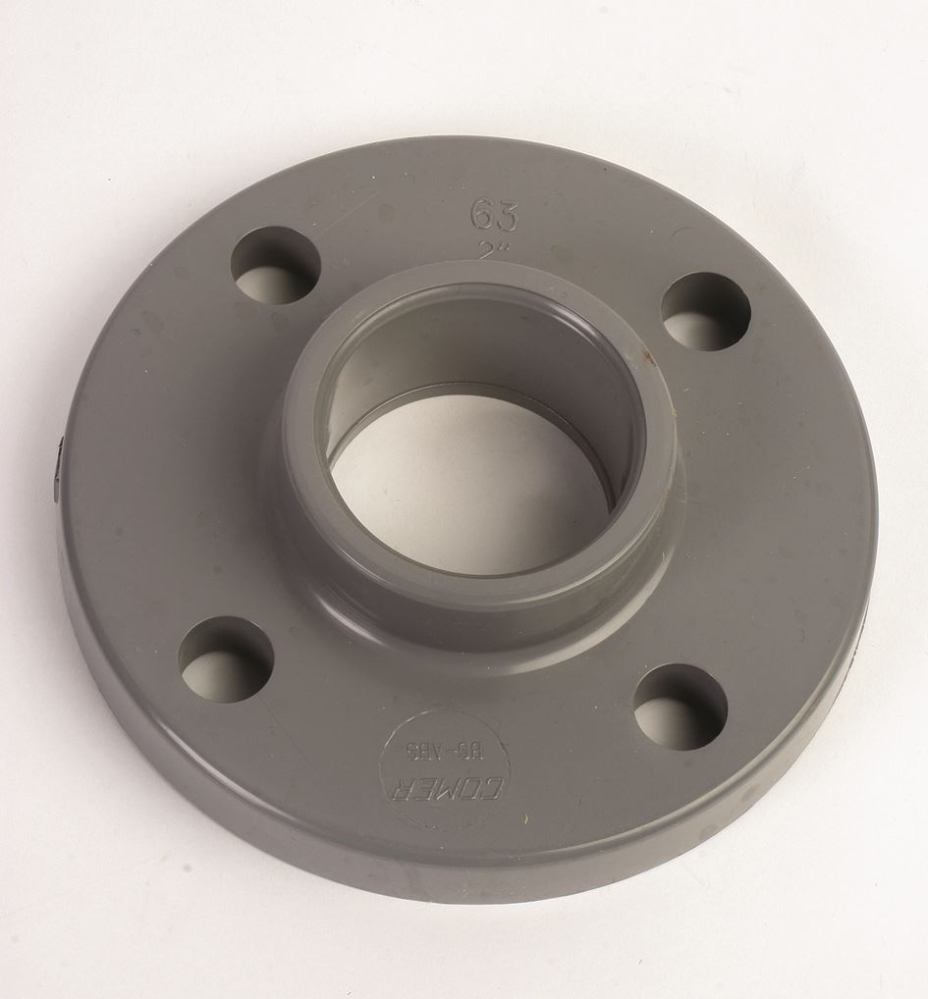 PVC FULL FACE FLANGE PLAIN/DRILLED BS PN10/16 - Teignflex Ltd
