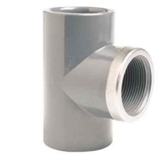 ABS TEE 90 PLAIN/BSPF SS REINF - Teignflex Ltd