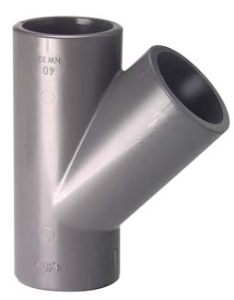 PVC 45 TEE PLAIN - Teignflex Ltd