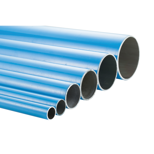 Blue Aluminium Pipe 2.9 And 5.8 Metres - Teignflex Ltd