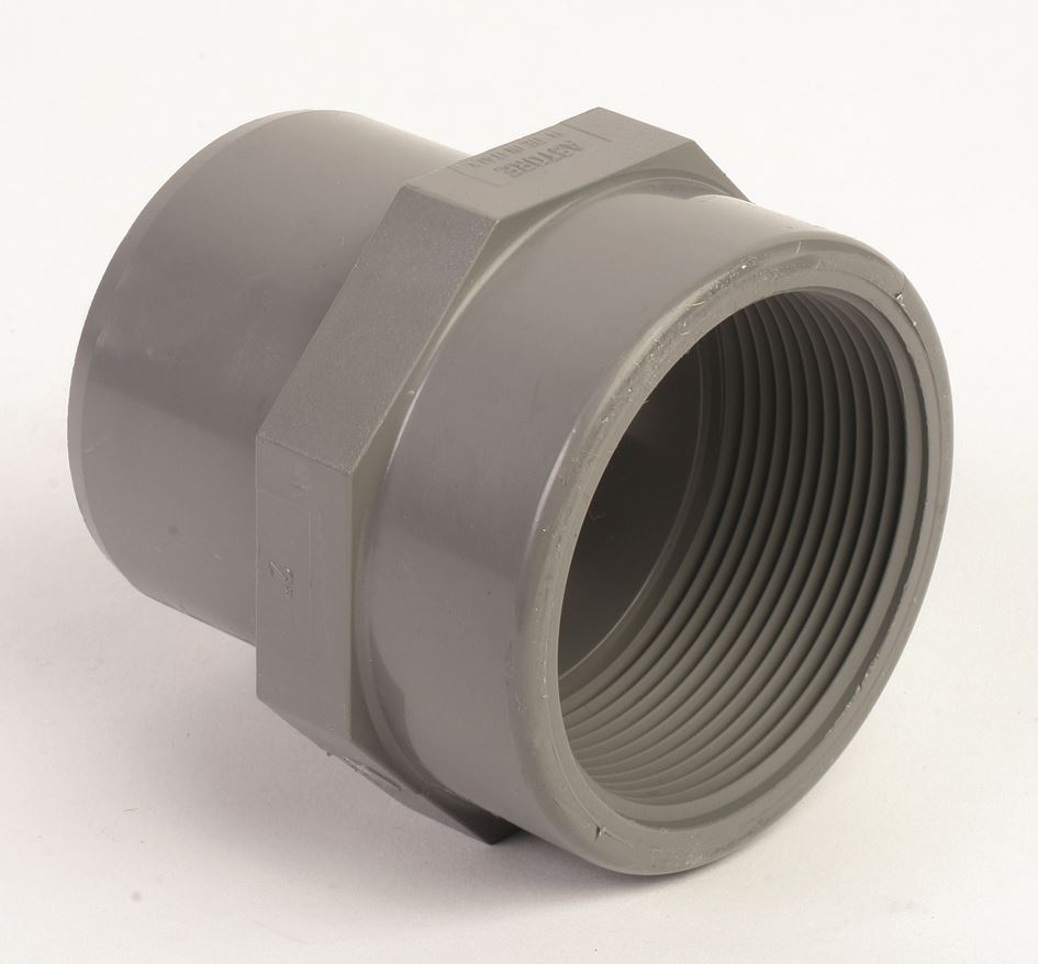 ABS ADAPTOR PLAIN MALE SPIGOT/BSPF - Teignflex Ltd