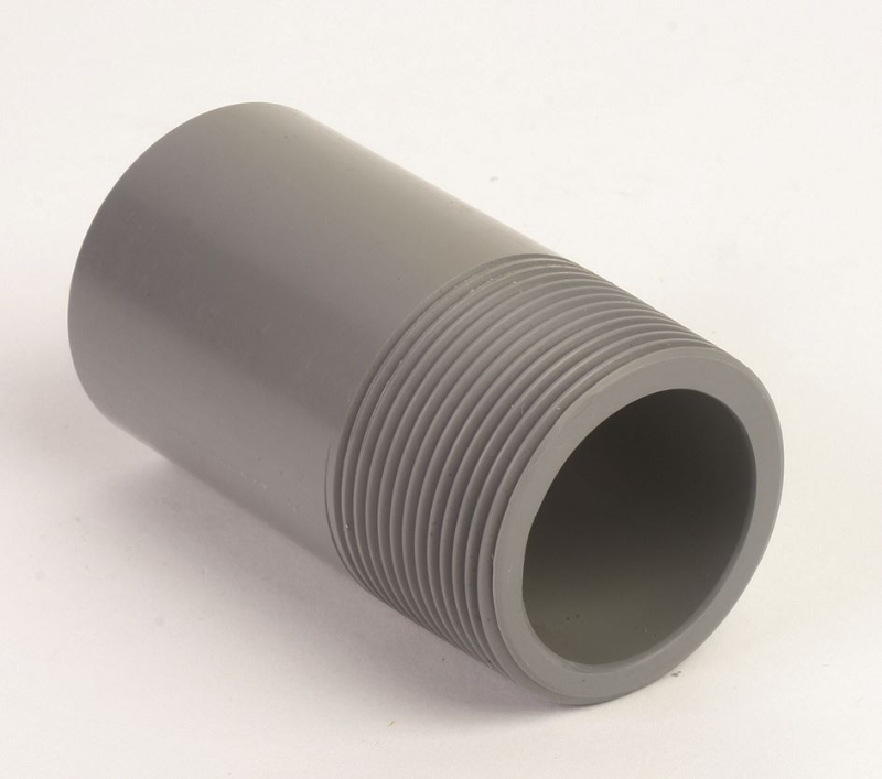 ABS BARREL NIPPLE PLAIN/BSPT - Teignflex Ltd