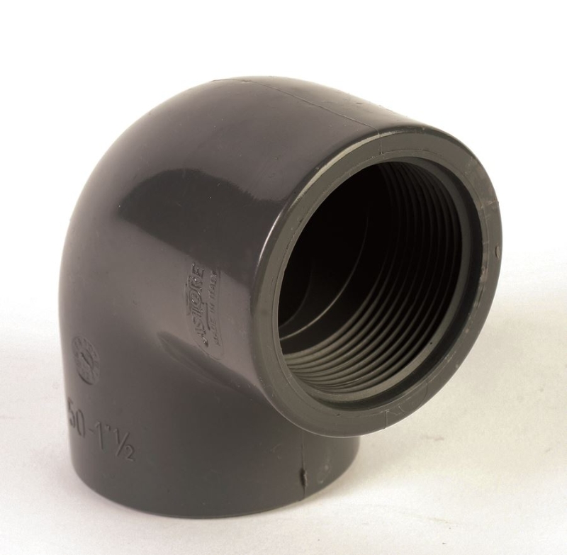 PVC-U 90 ELBOW PLAIN/ BSP THREADED - Teignflex Ltd