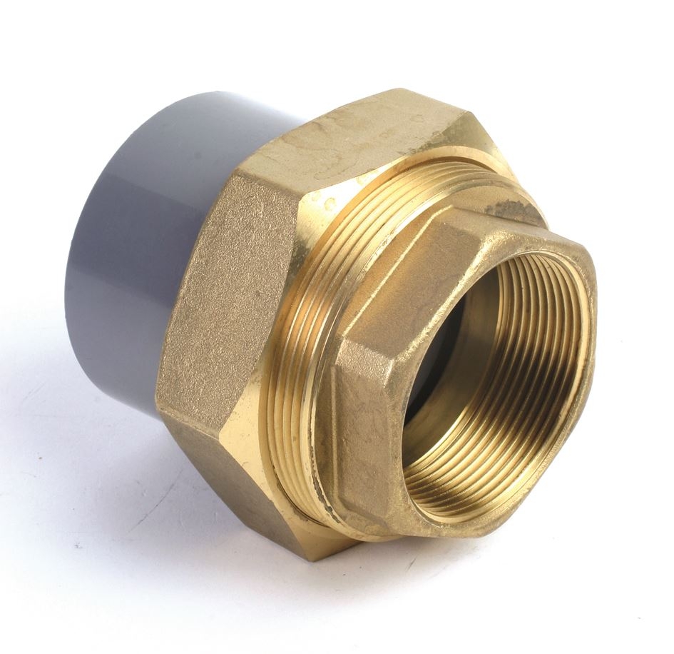 ABS COMPOSITE UNION PLAIN/BSP FEMALE BRASS THREADED - Teignflex Ltd