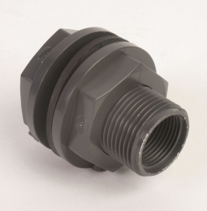PVC TANK CONNECTOR PLAIN/BSP THREADED - Teignflex Ltd