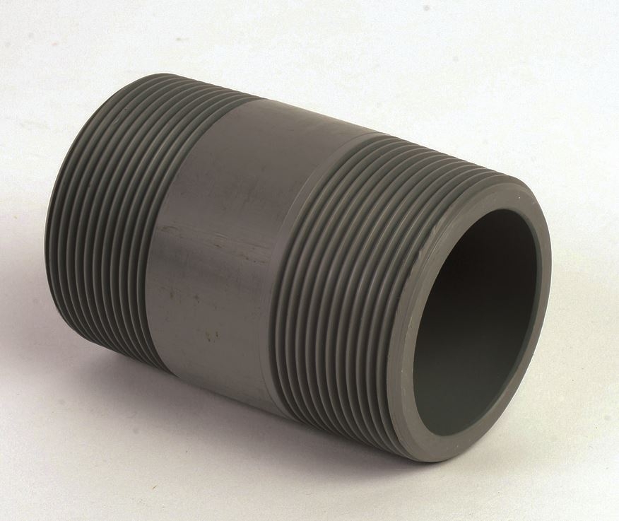 PVC BARREL NIPPLE BSP THREADED - Teignflex Ltd